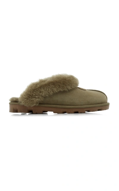Ugg Coquette Sheepskin Slippers In Green | ModeSens