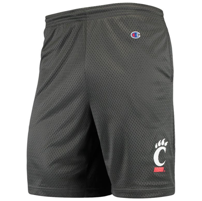 Champion Charcoal Cincinnati Bearcats College Mesh Shorts | ModeSens