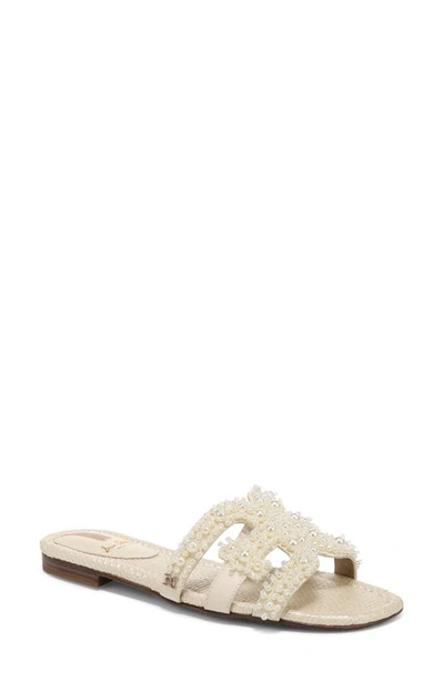 Sam Edelman Bay Cutout Slide Sandal In White | ModeSens