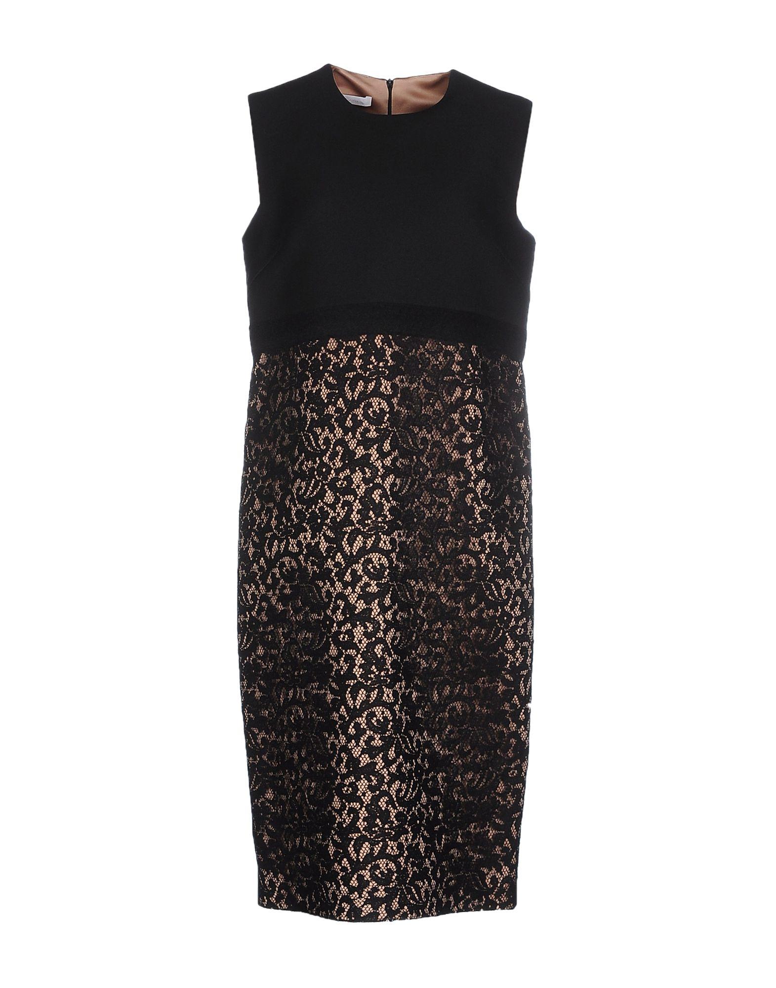 Les Copains Knee-length Dress In Black | ModeSens