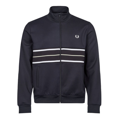 Fred Perry Tramline Panel Track Top - Navy | ModeSens