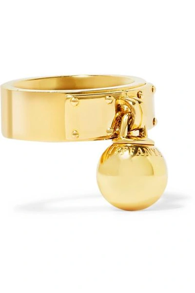 Tiffany & Co Ball Dangle 18-karat Gold Ring | ModeSens