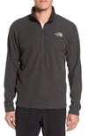 The North Face Texture Cap Rock Quarter Zip Fleece Jacket In Bracken ...