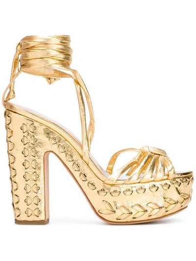 Alchimia Di Ballin Eryn 130 Platform Sandals In Gold | ModeSens