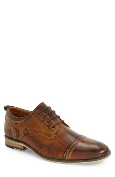 Steve Madden Jamyson Cap Toe Derby In Tan Leather | ModeSens