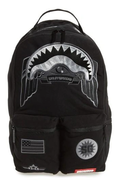 Sprayground Ghost Army Patches Backpack - Black | ModeSens