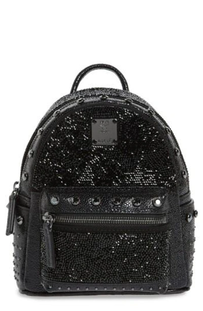 Mcm X Mini Stark Leather Backpack - Black | ModeSens