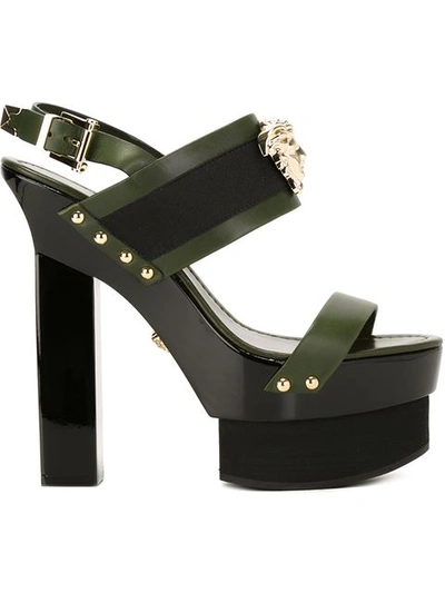 Versace Medusa Platform Sandals | ModeSens