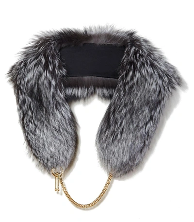 Demarson Natural Silver Eva Sash In Natural Silver Fox | ModeSens