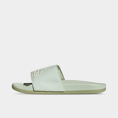 Adidas Originals Adidas Women's Adilette Comfort Slide Sandals In Green ...