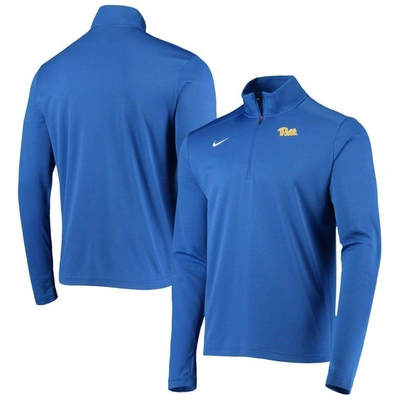 Nike Royal Pitt Panthers Primary Logo Pacer Performance Quarter-zip ...