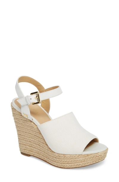 Michael Michael Kors Penelope Espadrille Wedge Sandal In Optic White ...