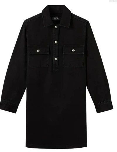 Apc Denim Shirt Dress In Lze | ModeSens