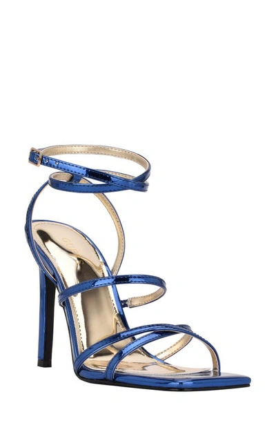 Guess Women's Sabie Dress Sandals Women's Shoes In Blue Mirror Metallic ...