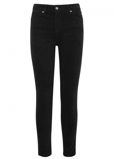 Donna Ida Rizzo The High Top Skinny Velvet Jeans In Black | ModeSens