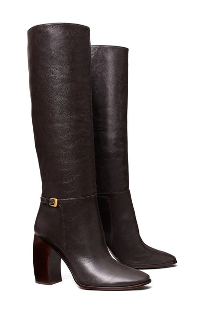 Tory Burch Banana Heel Leather Boots In John Coco | ModeSens