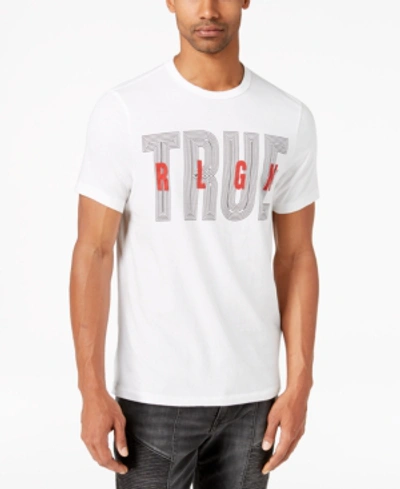 True Religion True Rlgn Logo Graphic T-shirt In White | ModeSens