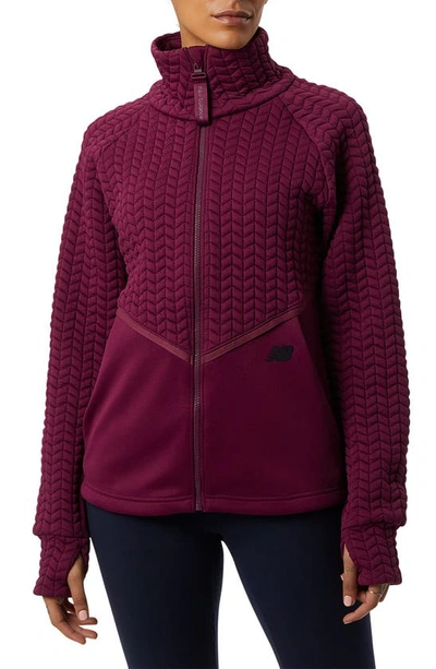 New Balance Women's Nb Heatloft Athletic Jacket In Red | ModeSens