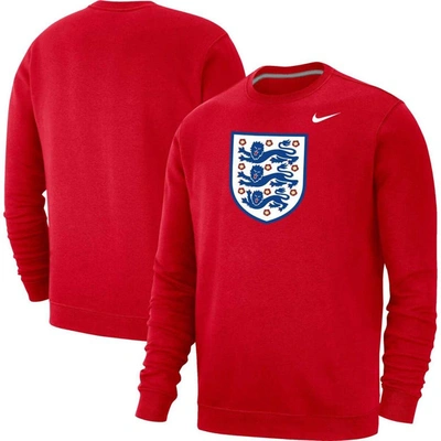 Nike Red England National Team Fleece Pullover Sweatshirt | ModeSens