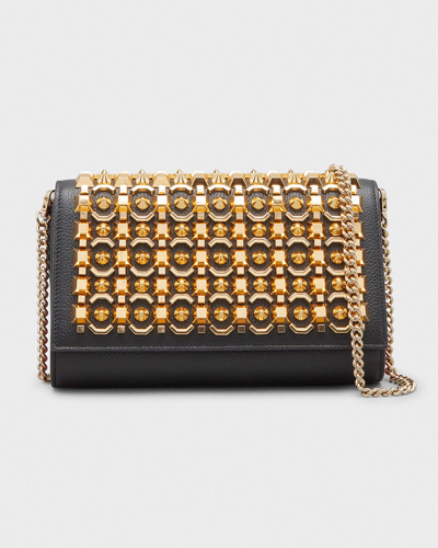 Christian Louboutin Paloma Empire Spike Clutch Bag In Black Gold | ModeSens