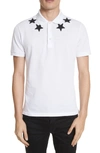 Givenchy Star Polo Shirt In Faded Black | ModeSens