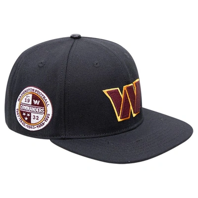 Pro Standard Black Washington Commanders Classic Snapback Hat | ModeSens