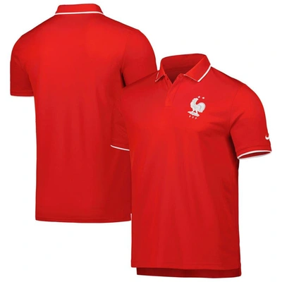 Nike Red France National Team Collegiate Polo | ModeSens