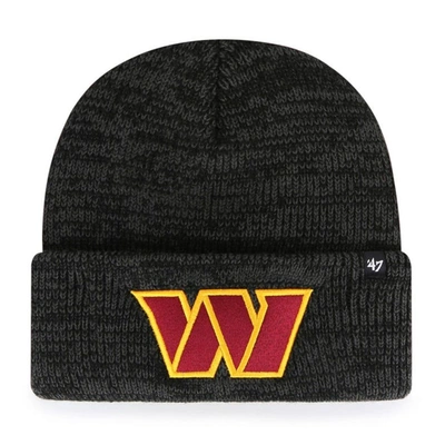 47 ' Black Washington Commanders Brain Freeze Cuffed Knit Hat | ModeSens