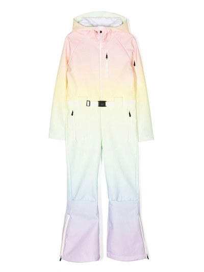 Perfect Moment Star Gradient-effect Ski Suit In Pastel-rainbow | ModeSens