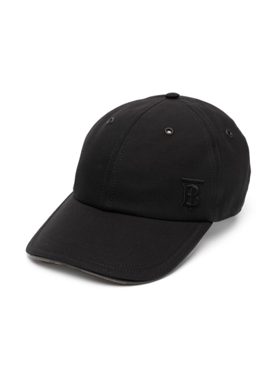 Burberry Tb Monogram Baseball Cap In Black | ModeSens
