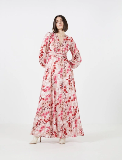 Bcbgmaxazria Grace Evening Gown In Rose Smoke Combo | ModeSens