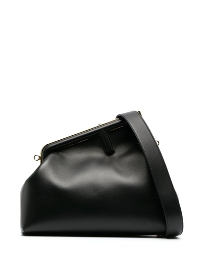 Fendi First Medium Shoulder Bag In Black | ModeSens