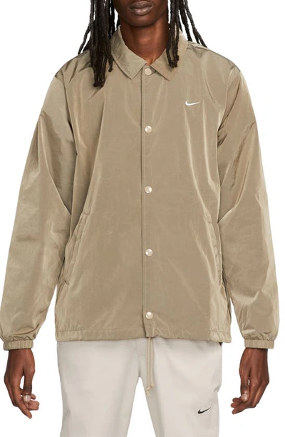 Nike Men's Sportswear Authentics Coaches Jacket In Brown | ModeSens