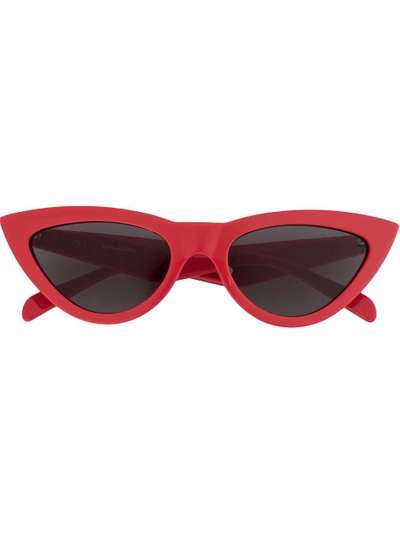 Celine Red Cat Eye Sunglasses | ModeSens
