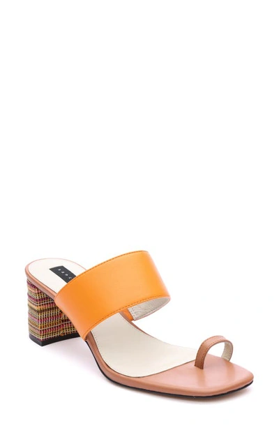 Sanctuary Bold Toe Loop Slide Sandal In Mango/ Lion | ModeSens