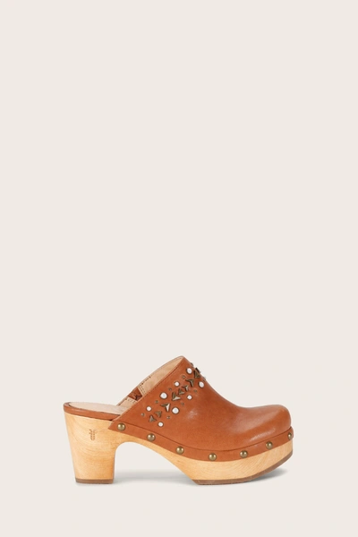 The Frye Company Jessica Studded Clog In Tan | ModeSens