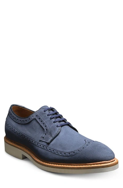 Allen Edmonds William Wingtip Derby In Denim Suede | ModeSens