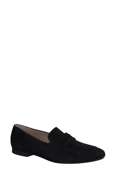 Paul Green Natalie Penny Loafer In Black Suede | ModeSens