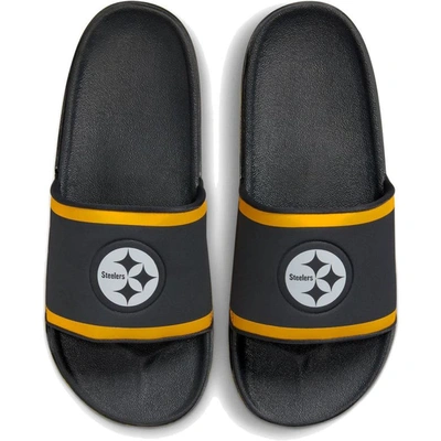 Nike Pittsburgh Steelers Off-court Wordmark Slide Sandals In Grey ...