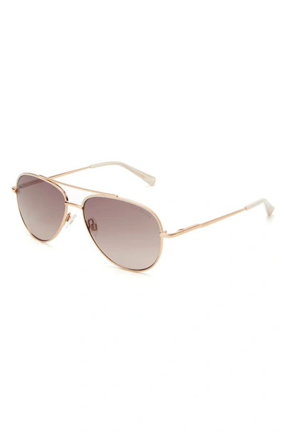 Ted Baker 56mm Gradient Aviator Sunglasses In Light Gold | ModeSens