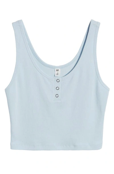 Bp. Organic Cotton Blend Henley Crop Tank In Blue Skyride | ModeSens