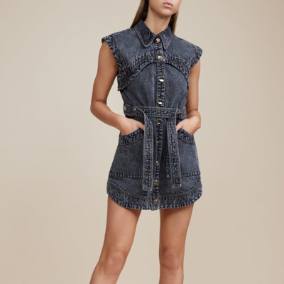 Acler Women's Taren Denim Minidress In Classic Wash | ModeSens
