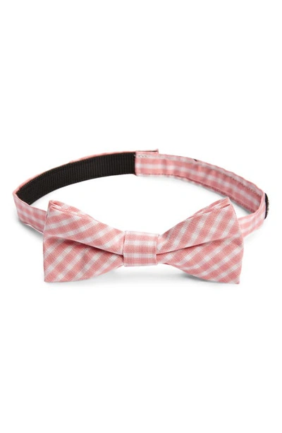 Nordstrom Kids' Sergio Retro Check Bow Tie In Sergio Retro Pink Check ...
