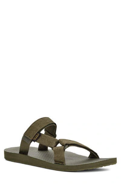 Teva Universal Slide Sandal In Military | ModeSens