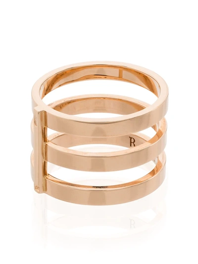 Repossi 18k Rose Gold Berbere Triple Row Ring In Pink | ModeSens