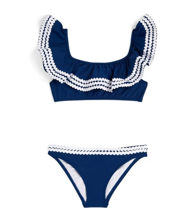 Sunuva Kids' Girls Blue Ruffle Bikini | ModeSens