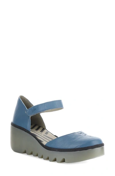 Fly London Biso Wedge Pump In 015 Petrol Ceralin | ModeSens