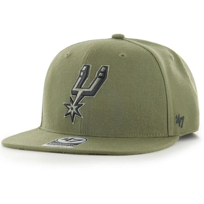 47 ' Olive San Antonio Spurs Ballpark Camo Captain Snapback Hat | ModeSens
