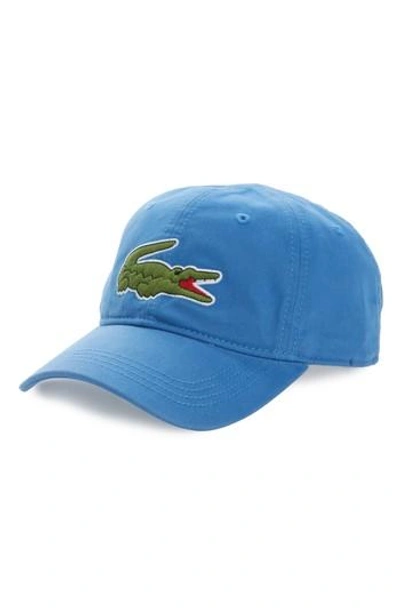 Lacoste 'big Croc' Logo Embroidered Cap - Green In Tropical Green ...