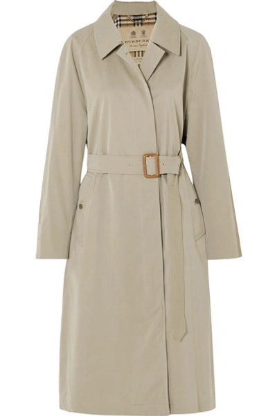 Burberry The Brighton Cotton-gabardine Trench Coat In Beige | ModeSens